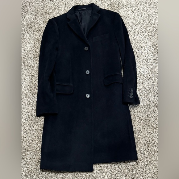 H&M | Jackets & Coats | Hm Italian Fabric Wool And Cashmere Mens Navy ...